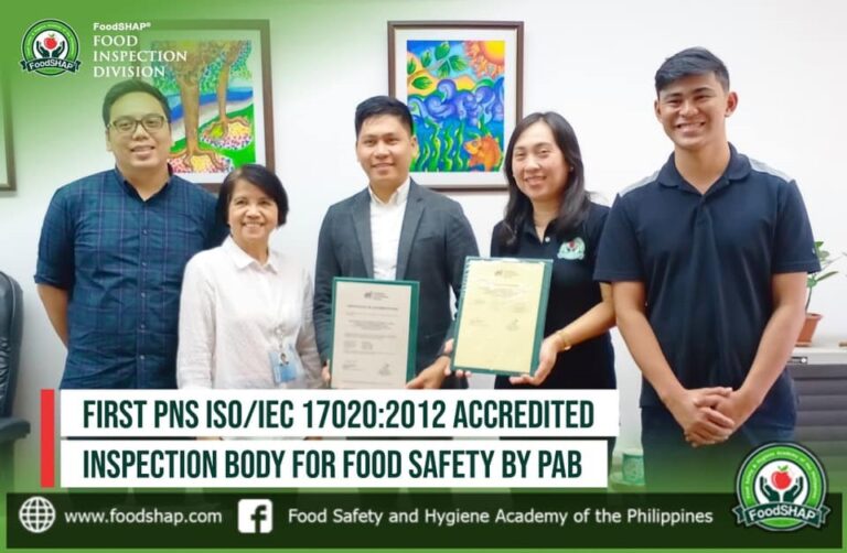 FoodSHAP® becomes ISO/IEC 17020:2012 Accredited by the Department of ...